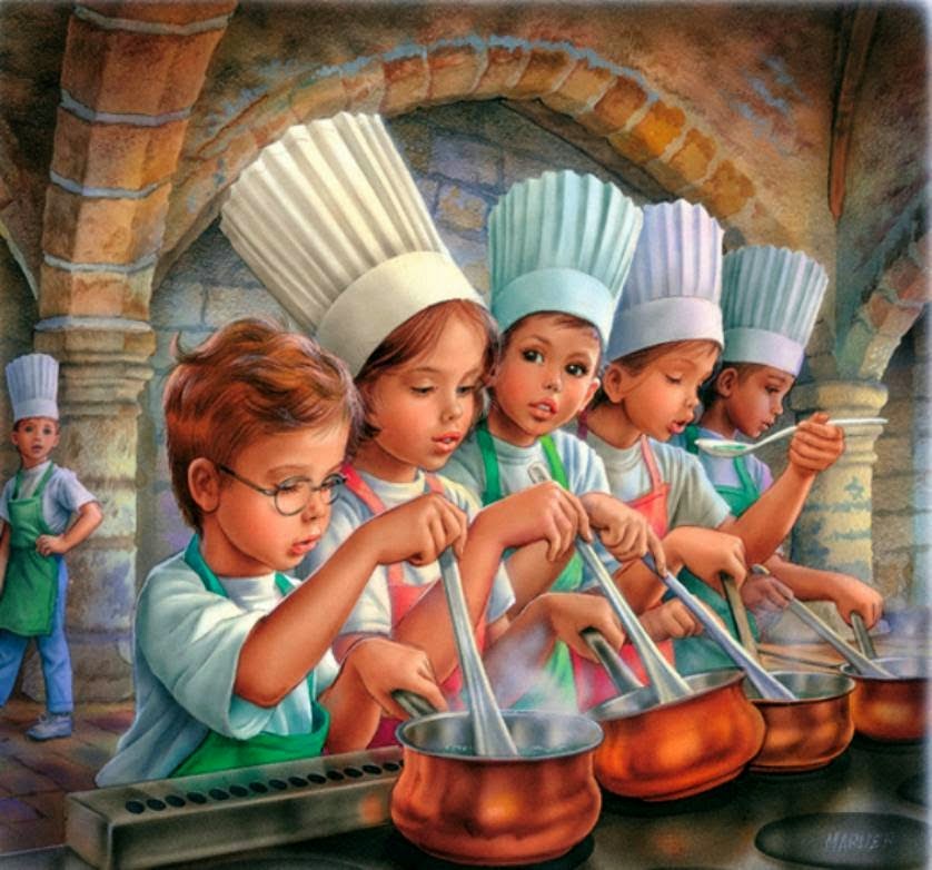® Colección de Gifs ®: IMÁGENES DE NIÑOS Y NIÑAS COCINEROS