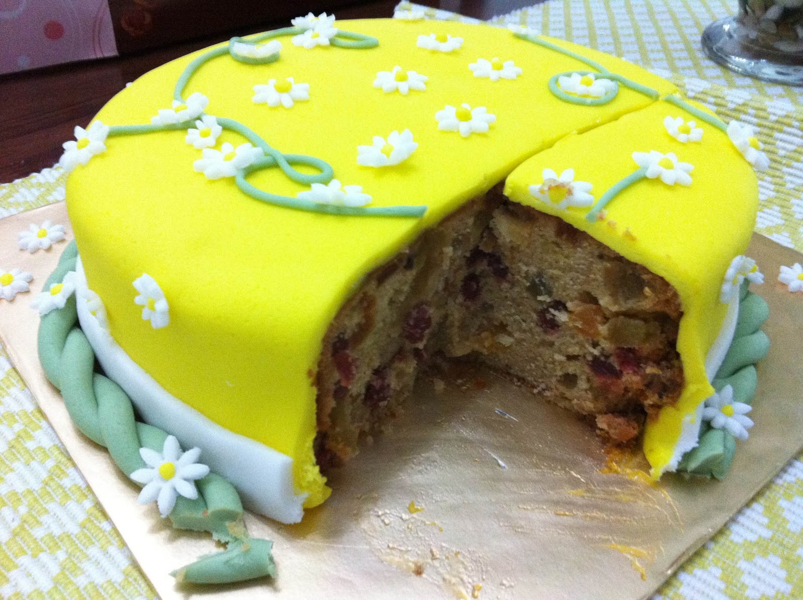 24/7 Passionate Mom: Fondant Fruit Cake