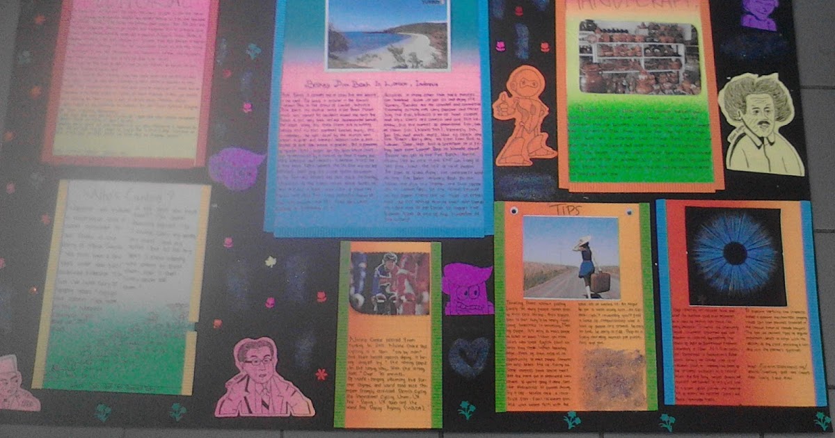CONTOH "ENGLISH WALL MAGAZINE" KREASI SISWA SMP DI JAKARTA SELATAN ...