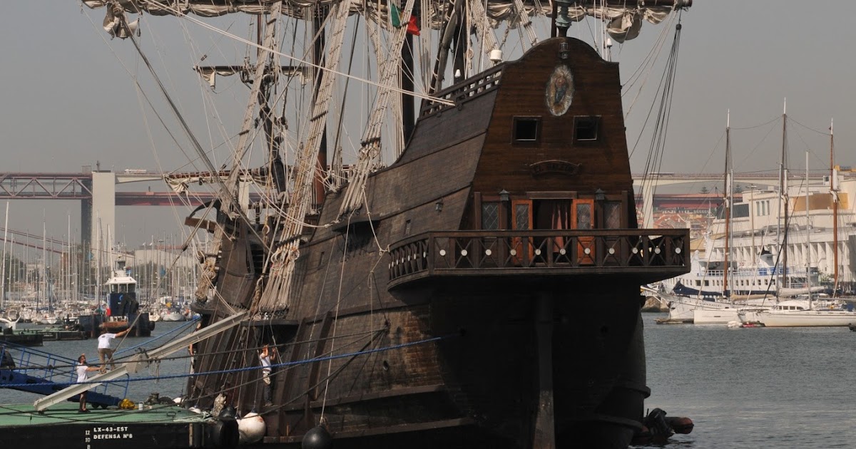 SHIPS & THE SEA - BLOGUE dos NAVIOS e do MAR: Galeão espanhol em Lisboa