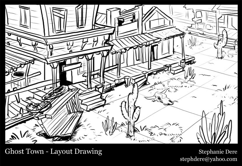Steph Dere Art Blog: Ghost Town