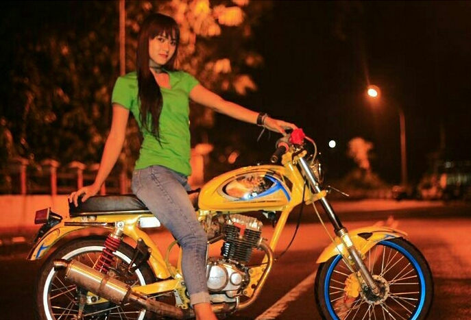 Kumpulan foto model motor modifikasi cantik