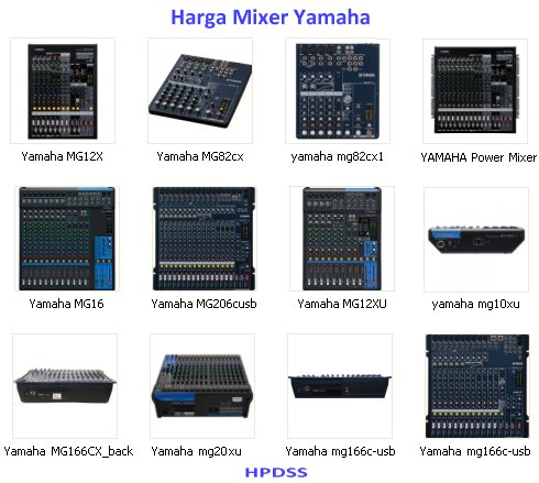 Harga Mixer Yamaha untuk Audio Terbaik pada Sound System Januari 2021 ...