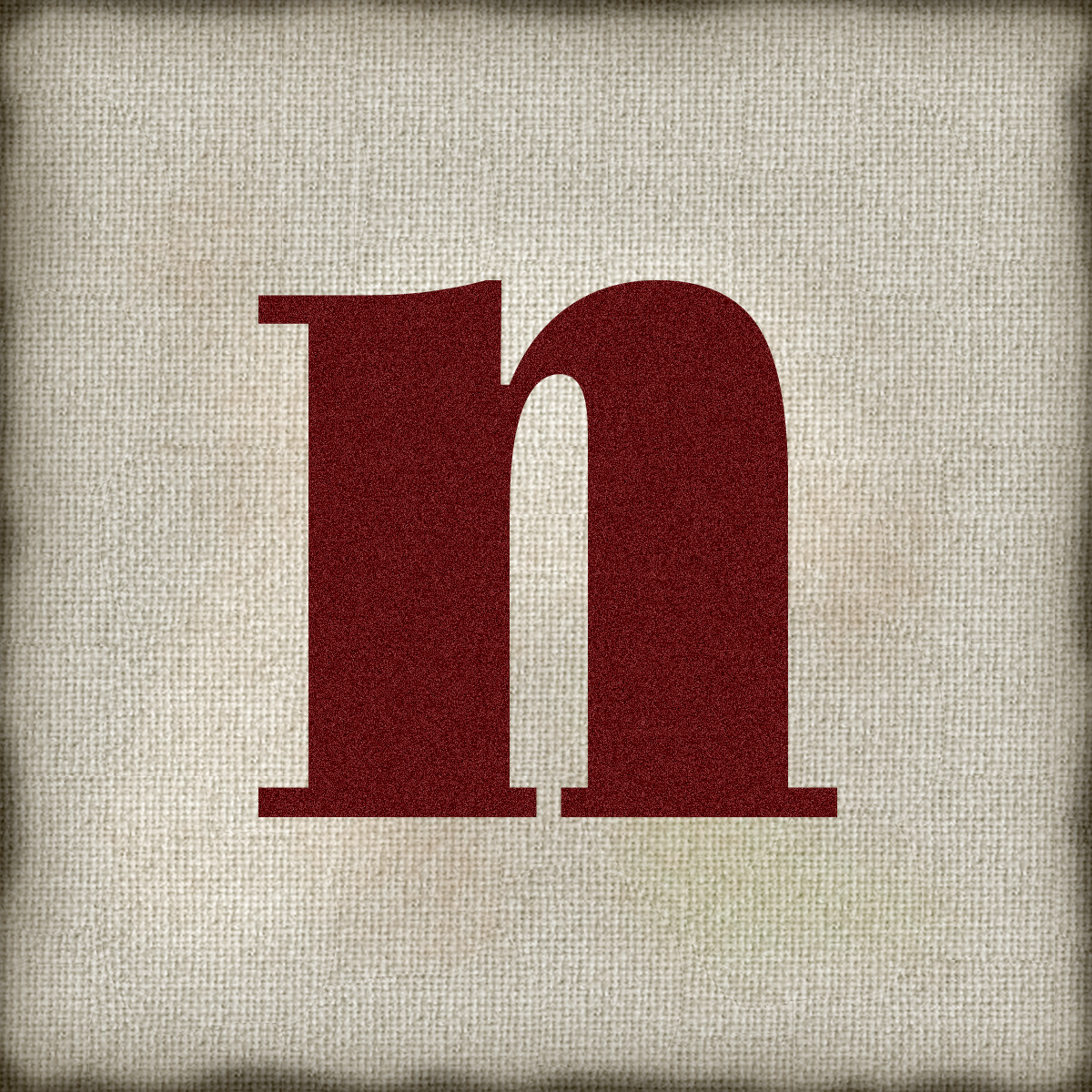 Red on Square Linen Digital Scrapbook Alphabet—Lowercase – Granny ...