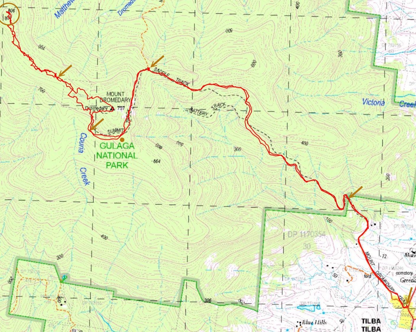 Gulaga Walking Track Clipart