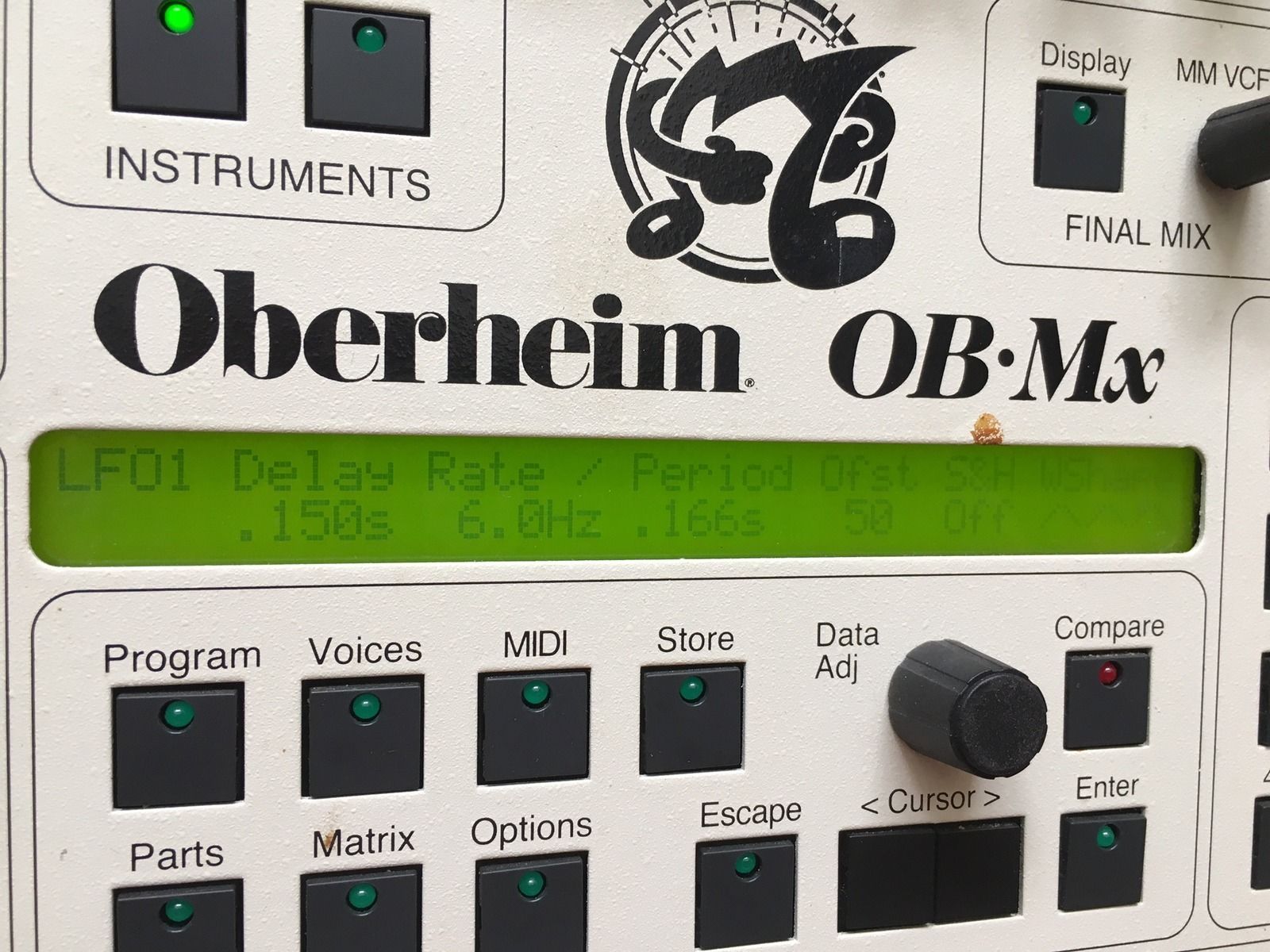 MATRIXSYNTH: OBERHEIM OB-MX ANALOG SYNTHESIZER SN MX001341