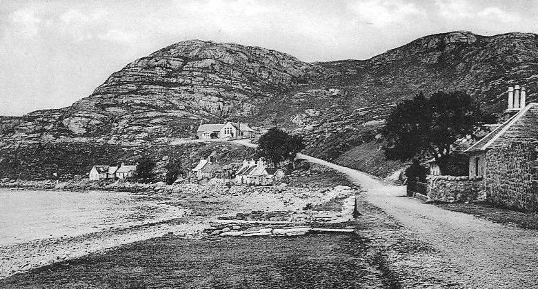 Tour Scotland: Old Travel Blog Photograph Mary Street Shieldaig Scotland
