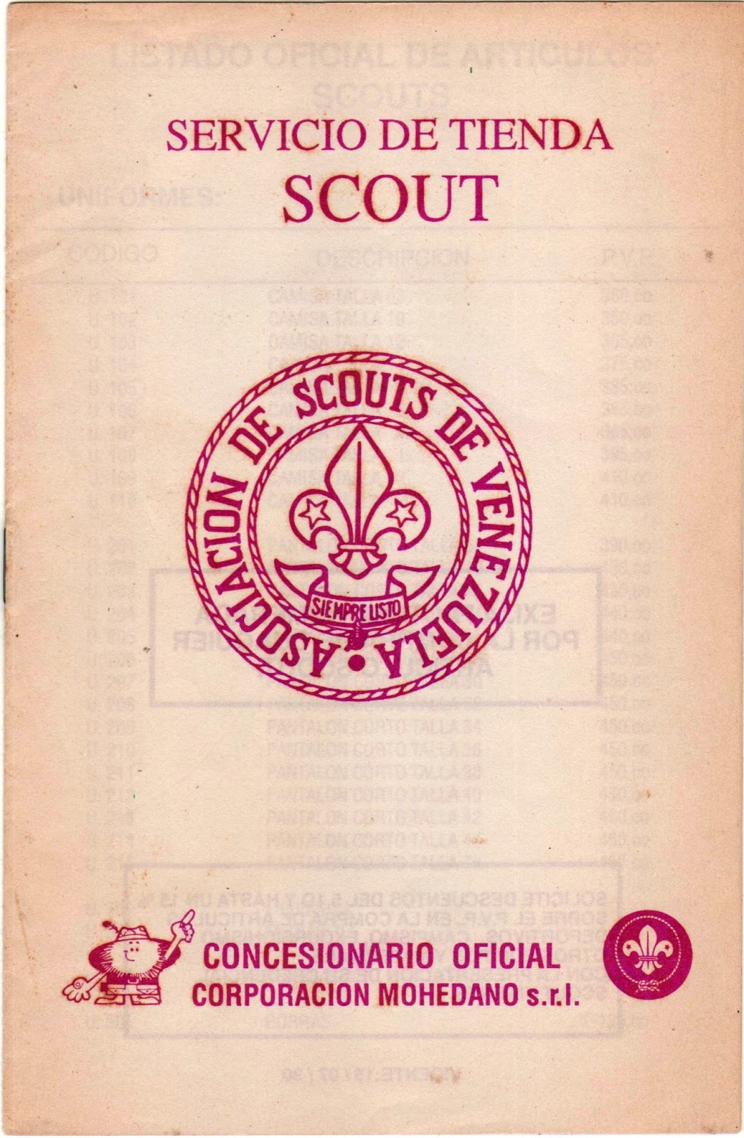 Museo Virtual Scouts Venezuela: julio 2018