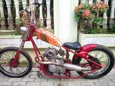 Gambar Modifikasi Honda CB Chopper Style Keren Inspirasi Terbaru
