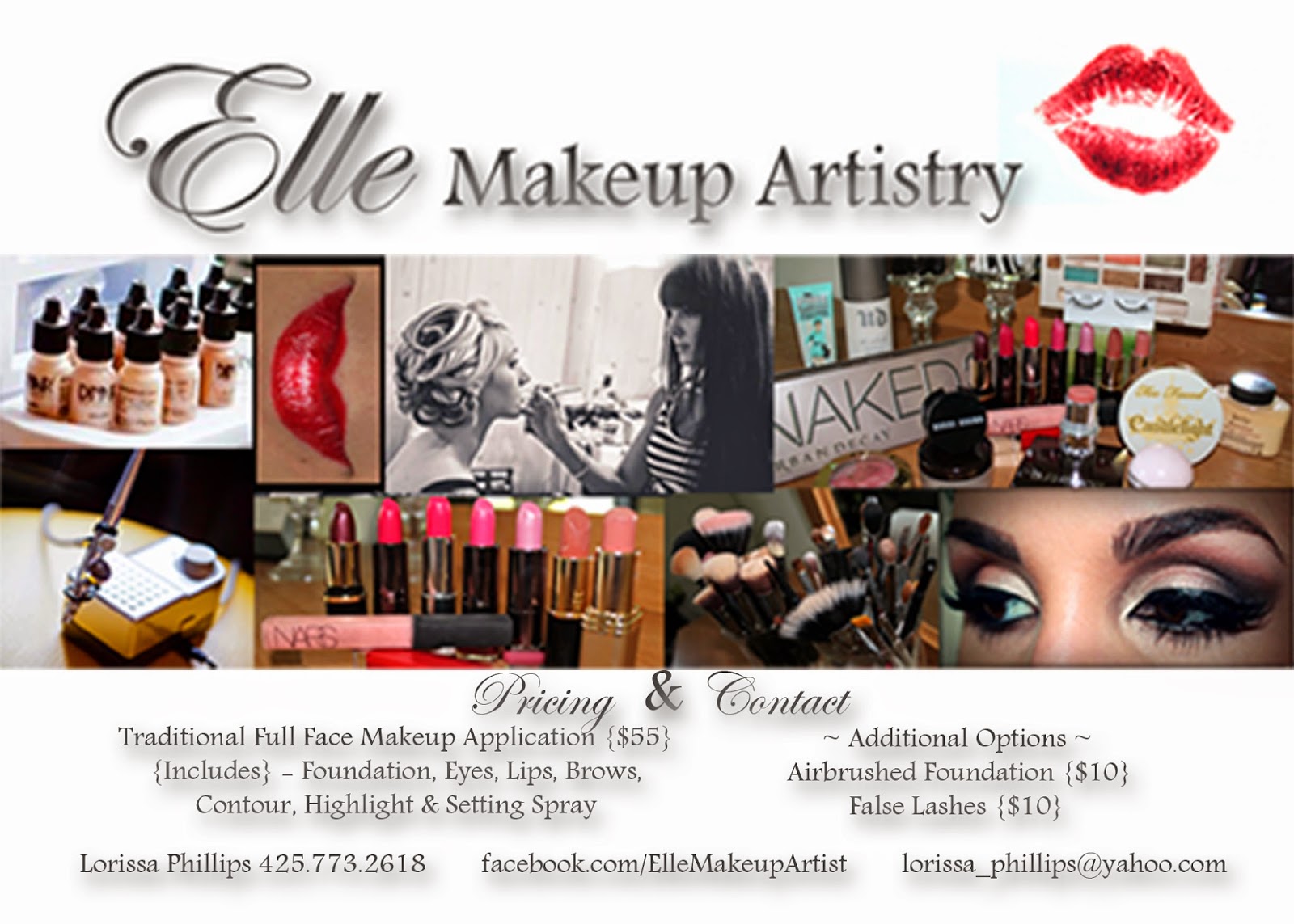 Elle Makeup Artist: Contact/Pricing