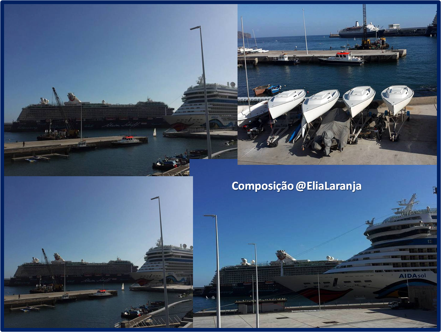 across the road: "Casa cheia" no porto do Funchal