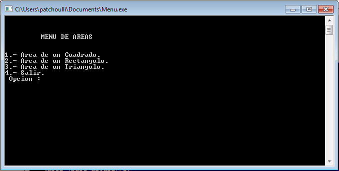 Tareas , Practicas ICE IPN - Progra: Hacer un menu C++ , usando switch ...