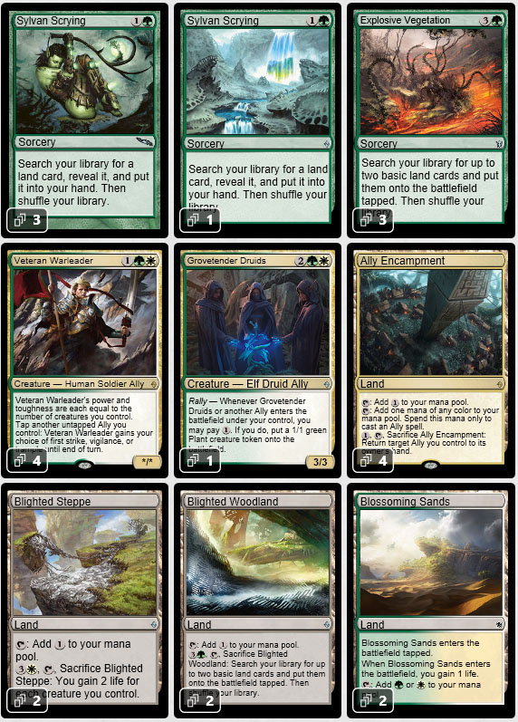 Magic the Gathering Adventures: [Standard] White Green Allies Shell