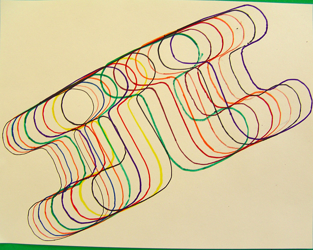 Cool Stuff Art Gallery: Letter Initial Drawing Art Project