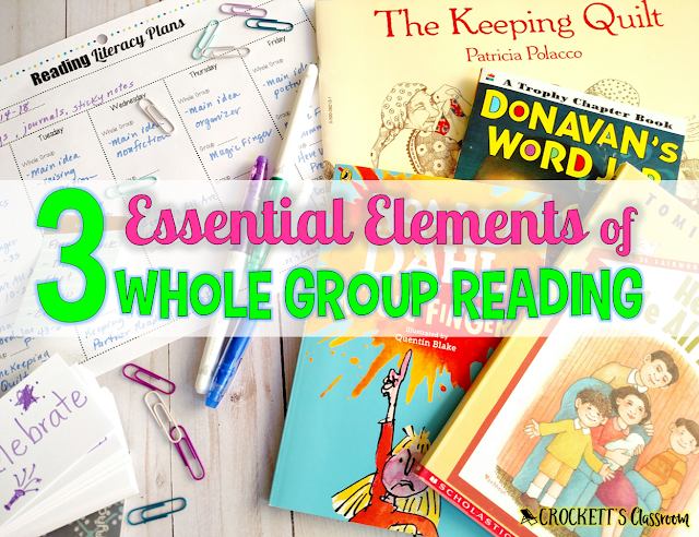 The 3 Essential Elements of Whole Class Reading Lessons - Crockett's ...