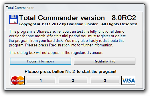 Mega blog MARK2580 ;): Total Commander - Nag Screen Auto-close