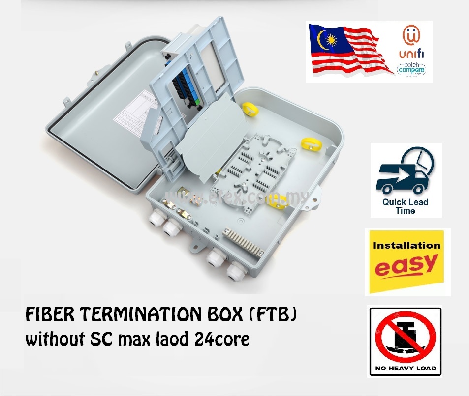 FTTH SOLUTION AND FIBER SPLICER : Fiber Termination Box 24 Core