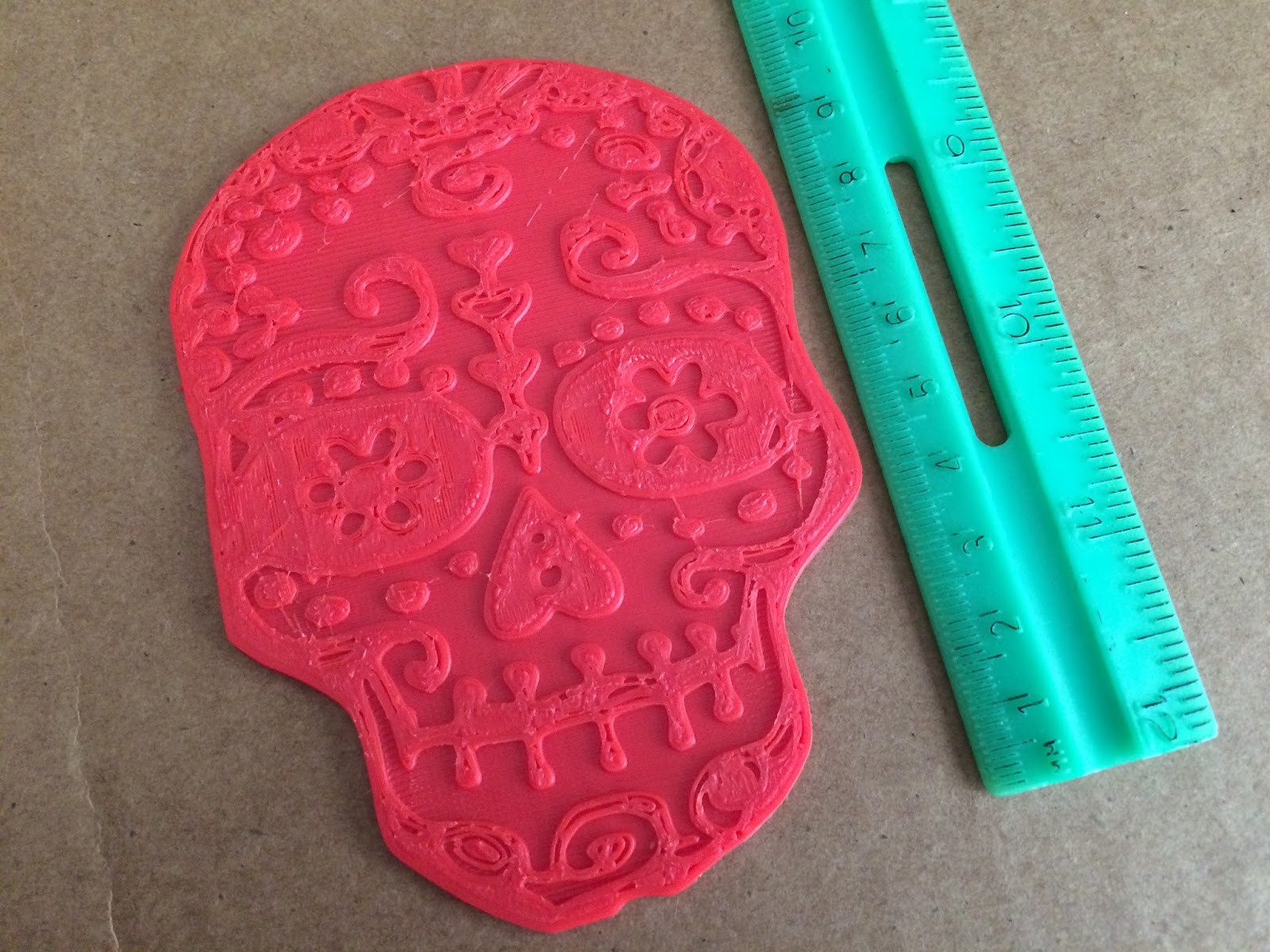 3D Printed Sugar Skull Stamp