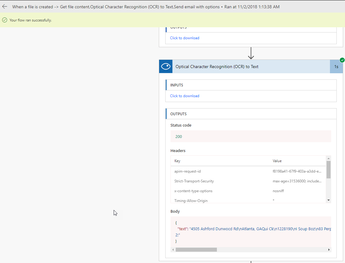 Analyzing expense receipts with Azure Cognitive Services and Microsoft Flow