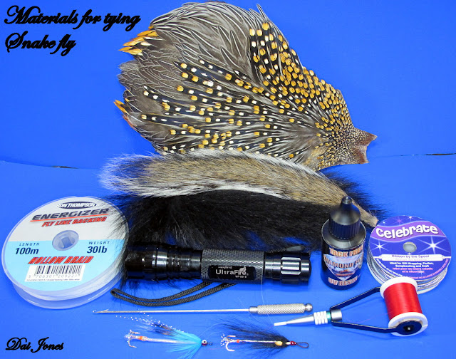 Flies step by step: Snake fly, step by step.