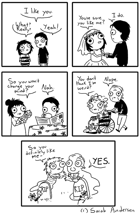 Sarah's Scribbles: You're sure you like me?