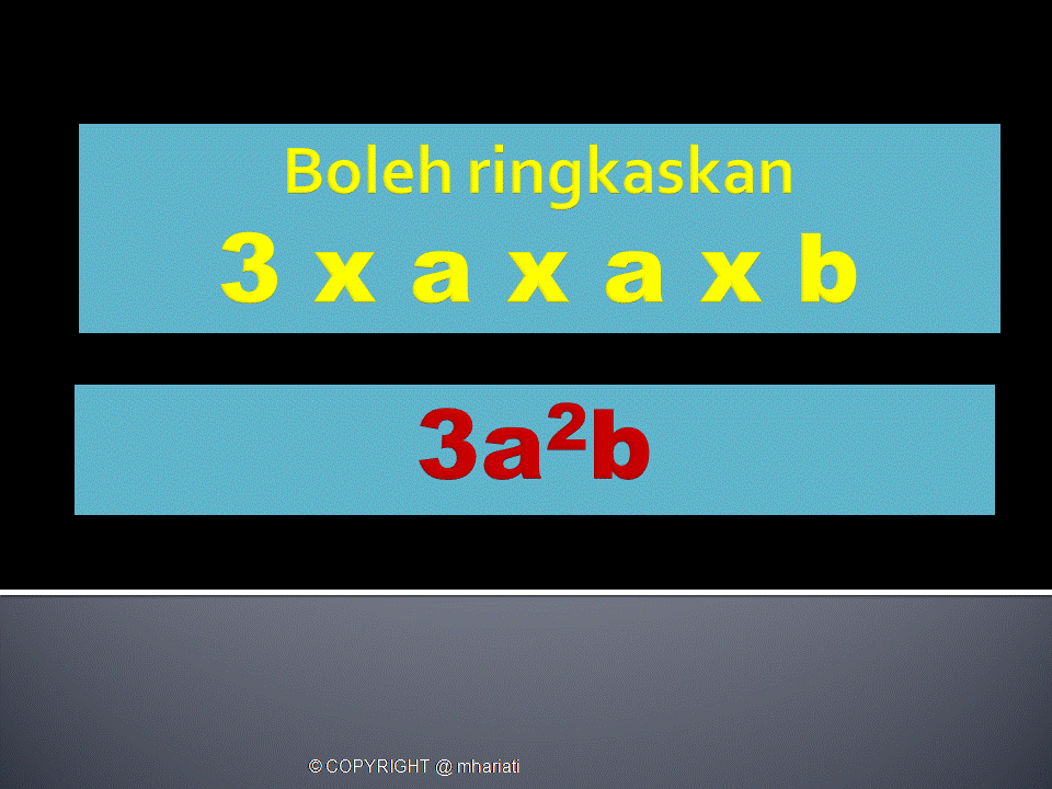 TIP BELAJAR MATEMATIK (TIPS FOR LEARNING MATHEMATICS): SEBUTAN ALGEBRA ...