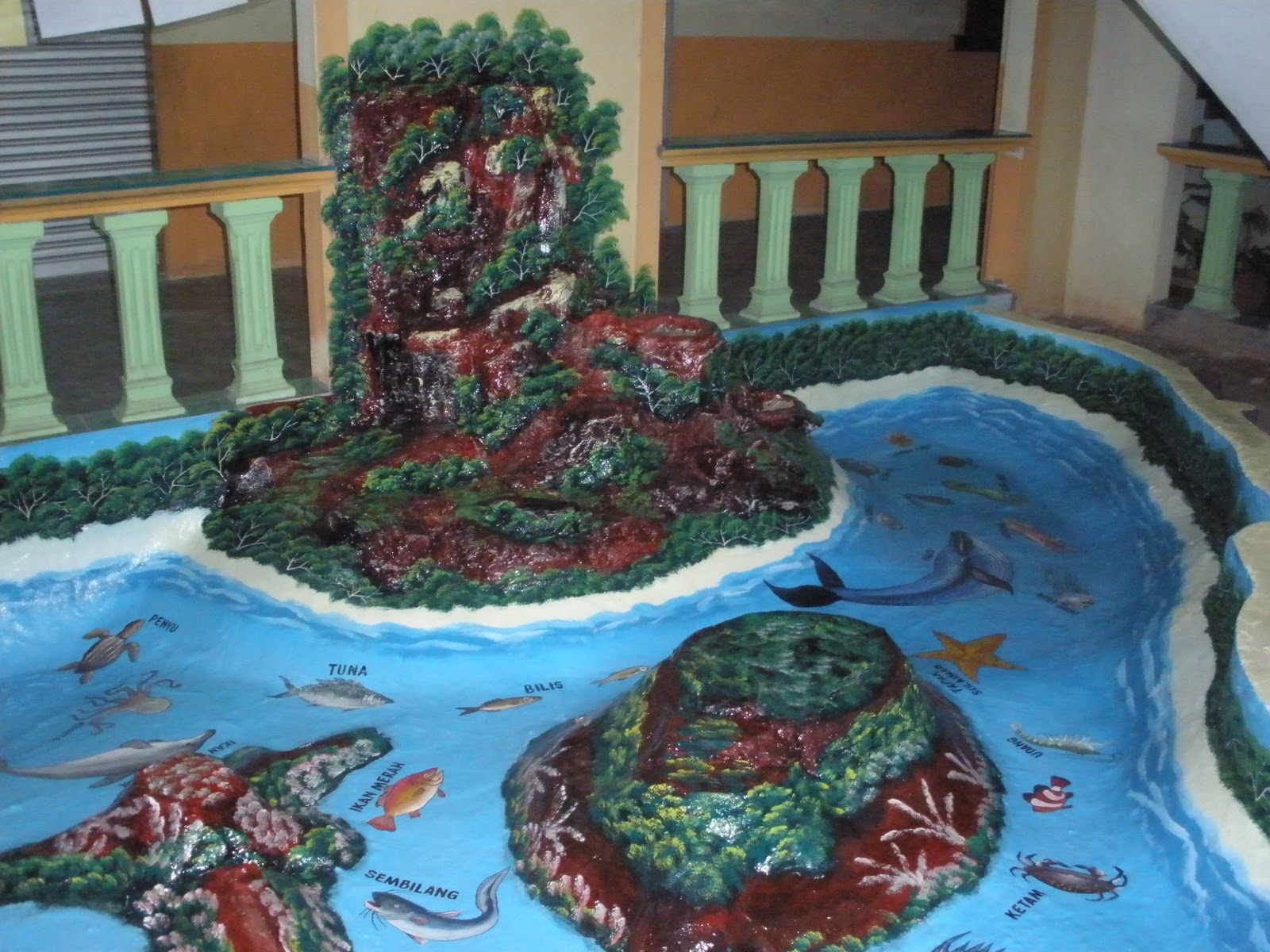 MURAL ART CETUSAN IDEA: SAMPLE IMAGE MURAL ( MARINE LIFE / UNDERWATER )