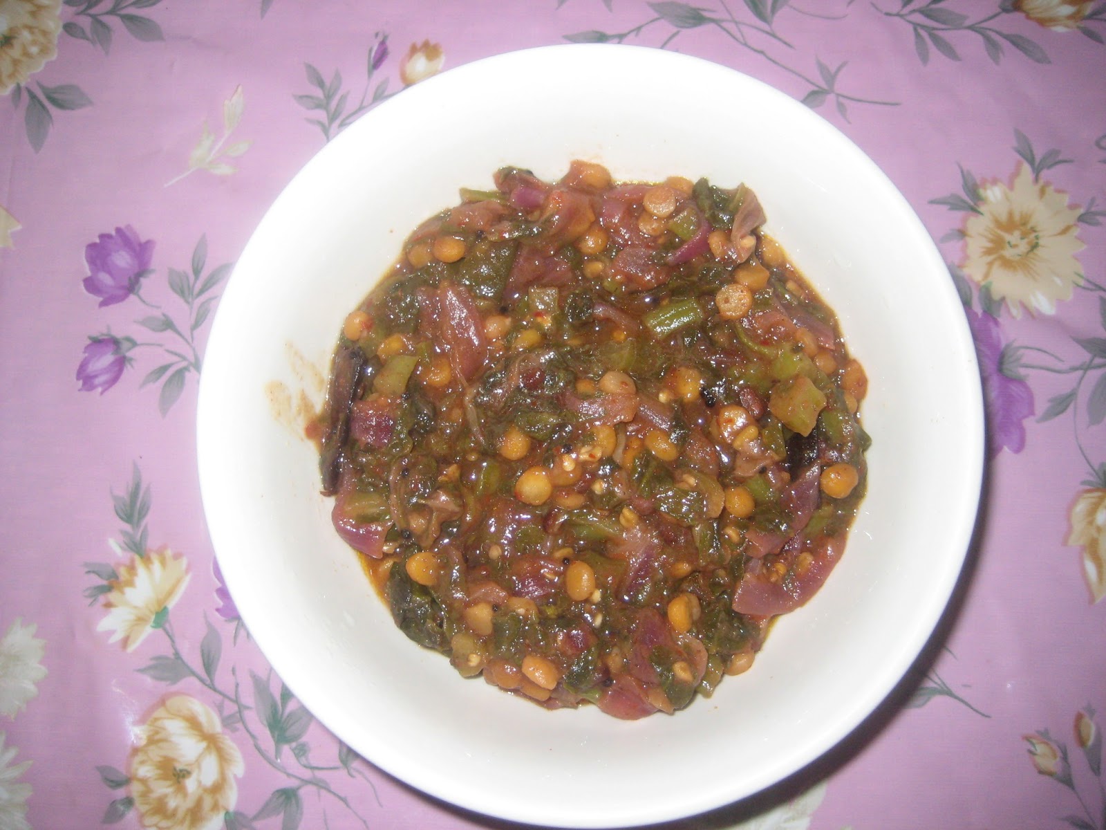 CookingTime: Bachali Pulusu Koora - Malabar Spinach Curry