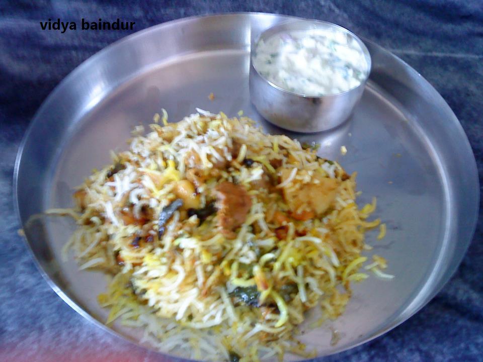 My Home made Mutton Biryani & Raita