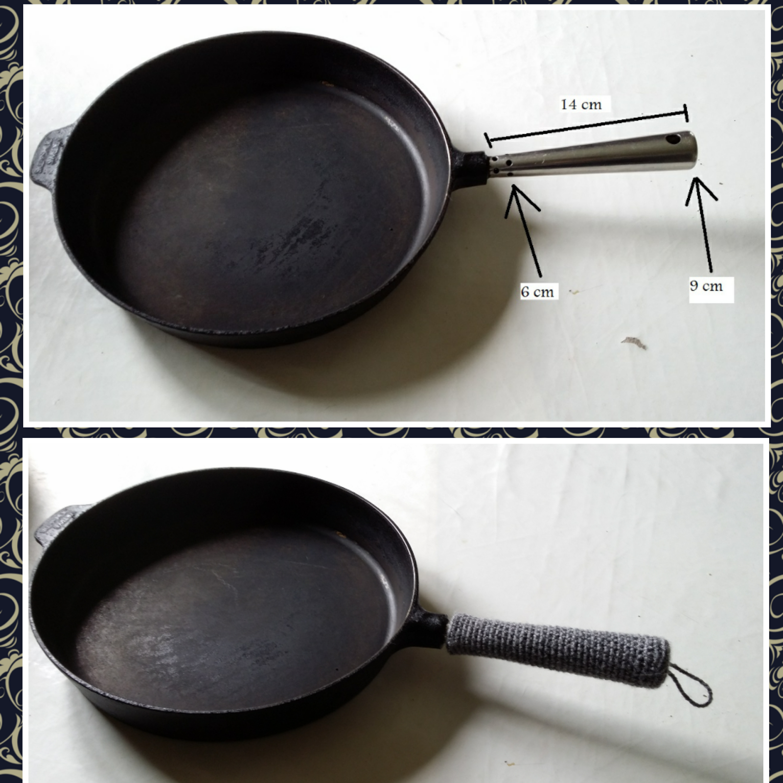Crafter I do: Crochet pan handle cover free pattern.