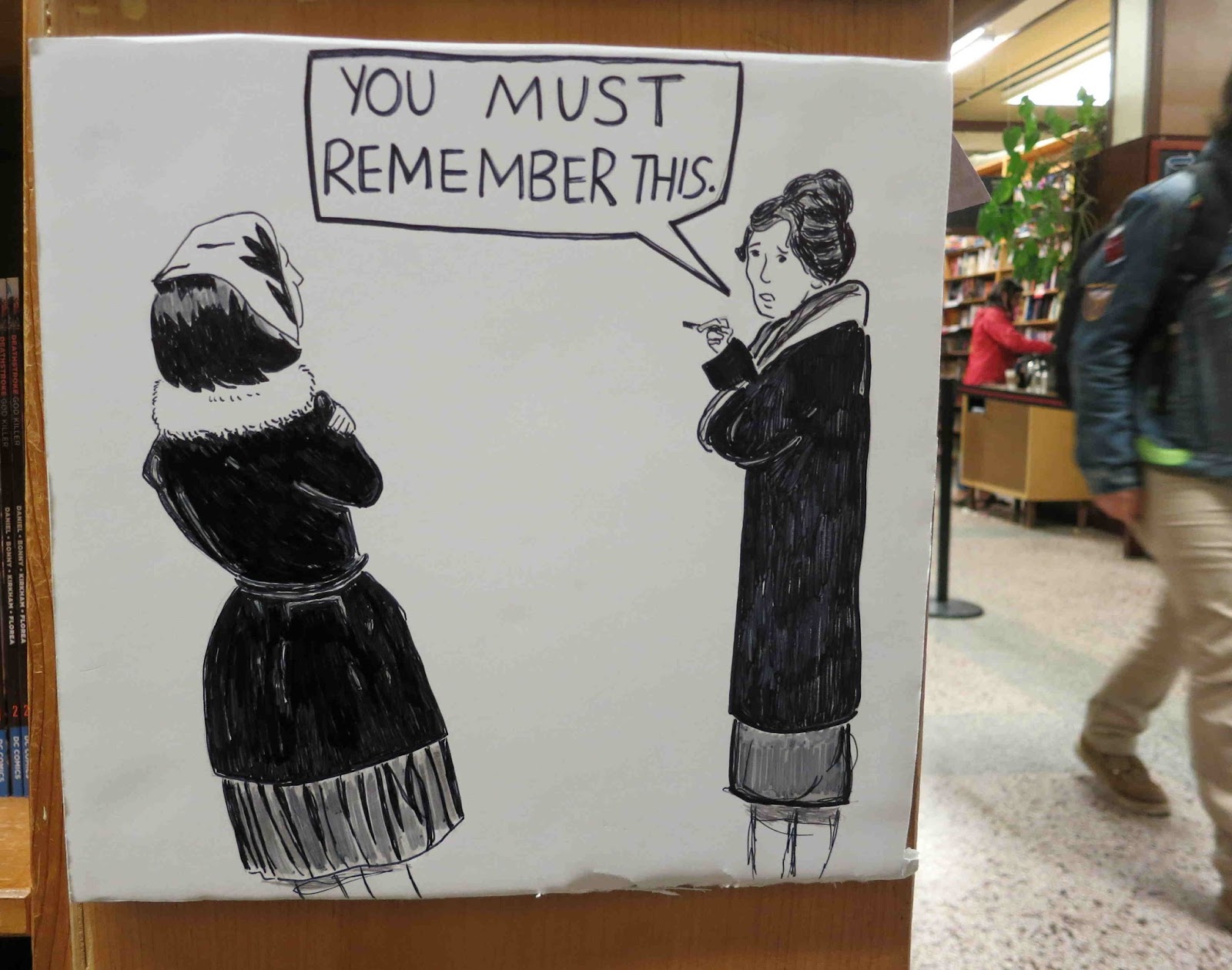 The ZehnKatzen Times: [art_in_PDX] Sharpie Art Cartoons in Powell's ...