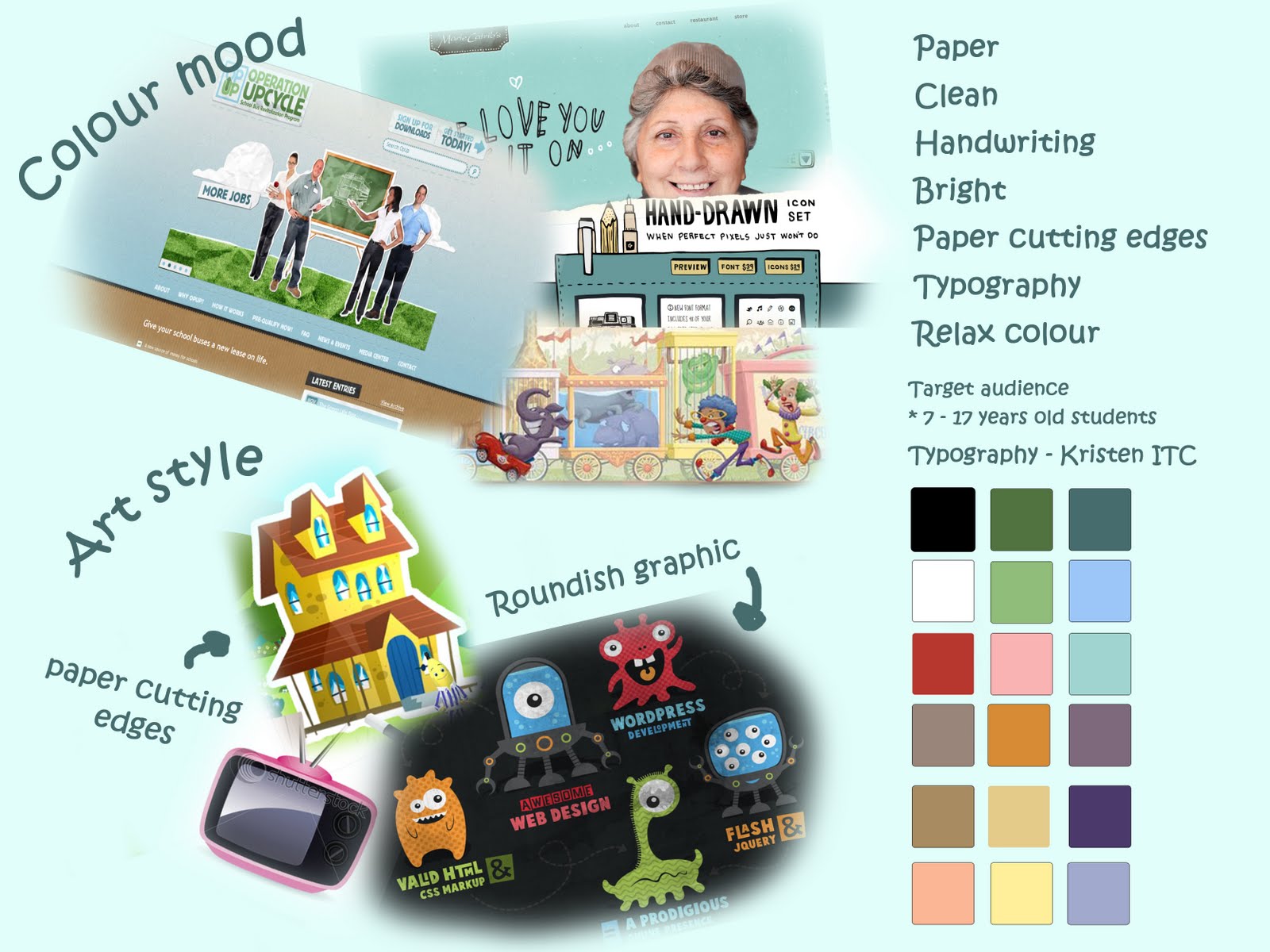 jien's Blog: Web design - moodboard and sitemaps