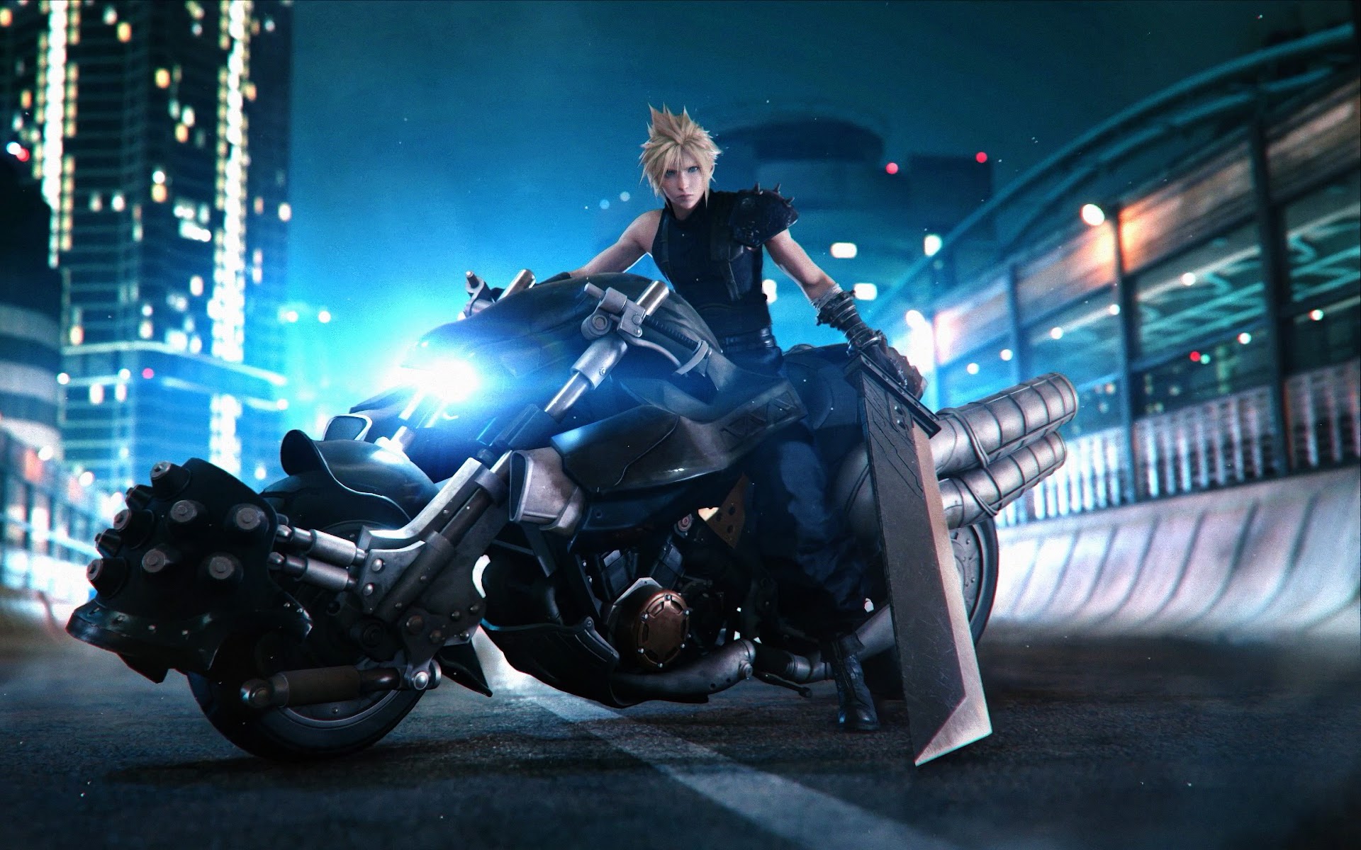 Cloud Strife, Motorcycle, Final Fantasy 7 Remake, 4K, #28 Wallpaper PC ...