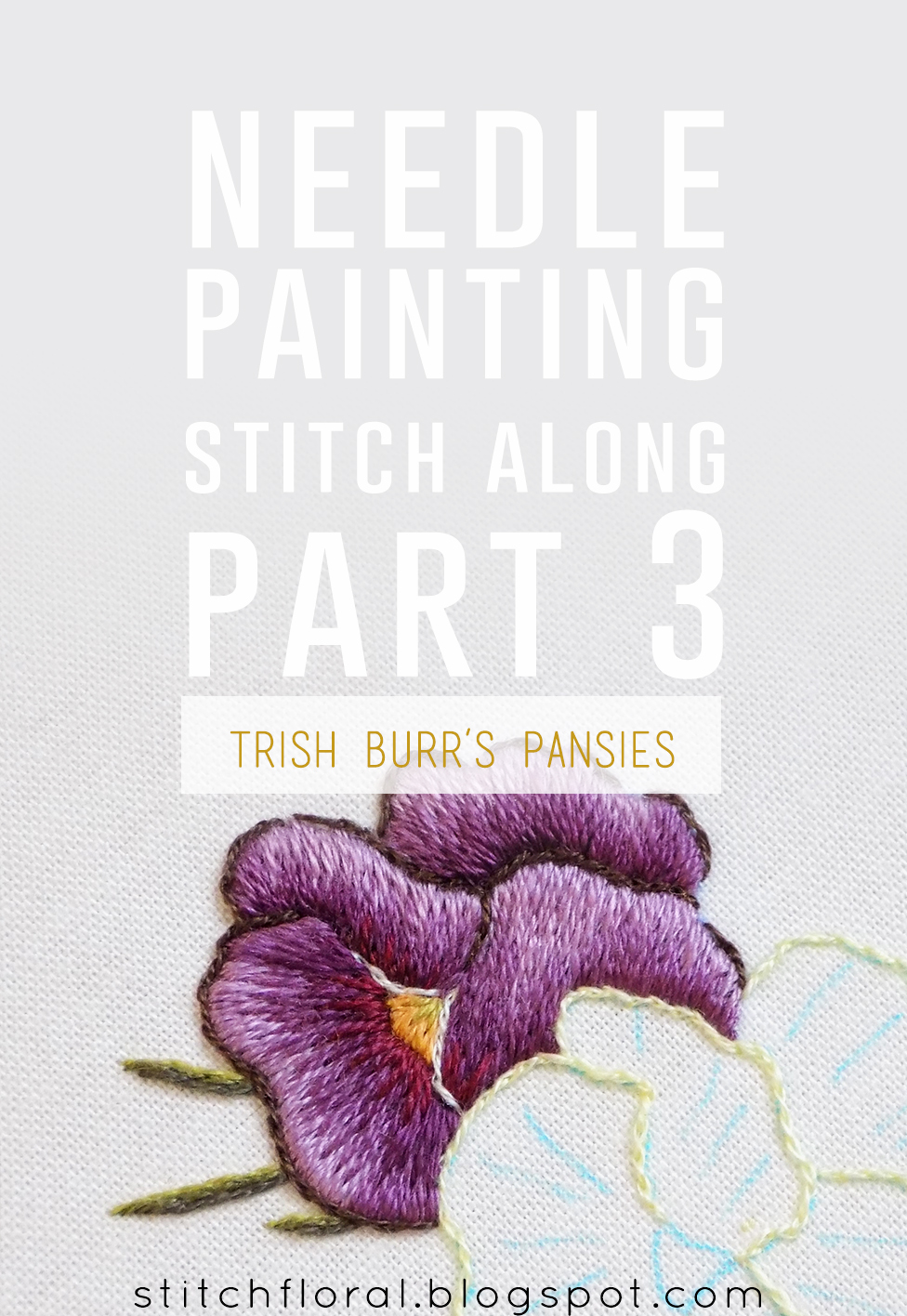 Needle Painting stitch along: part 3 - Stitch Floral
