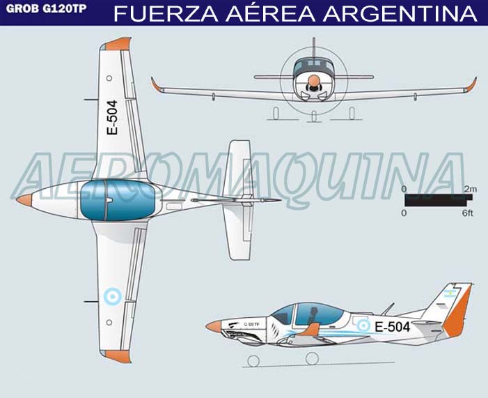 aeromáquina: Entrenadores Grob 120 TP para la Fuerza Aérea Argentina