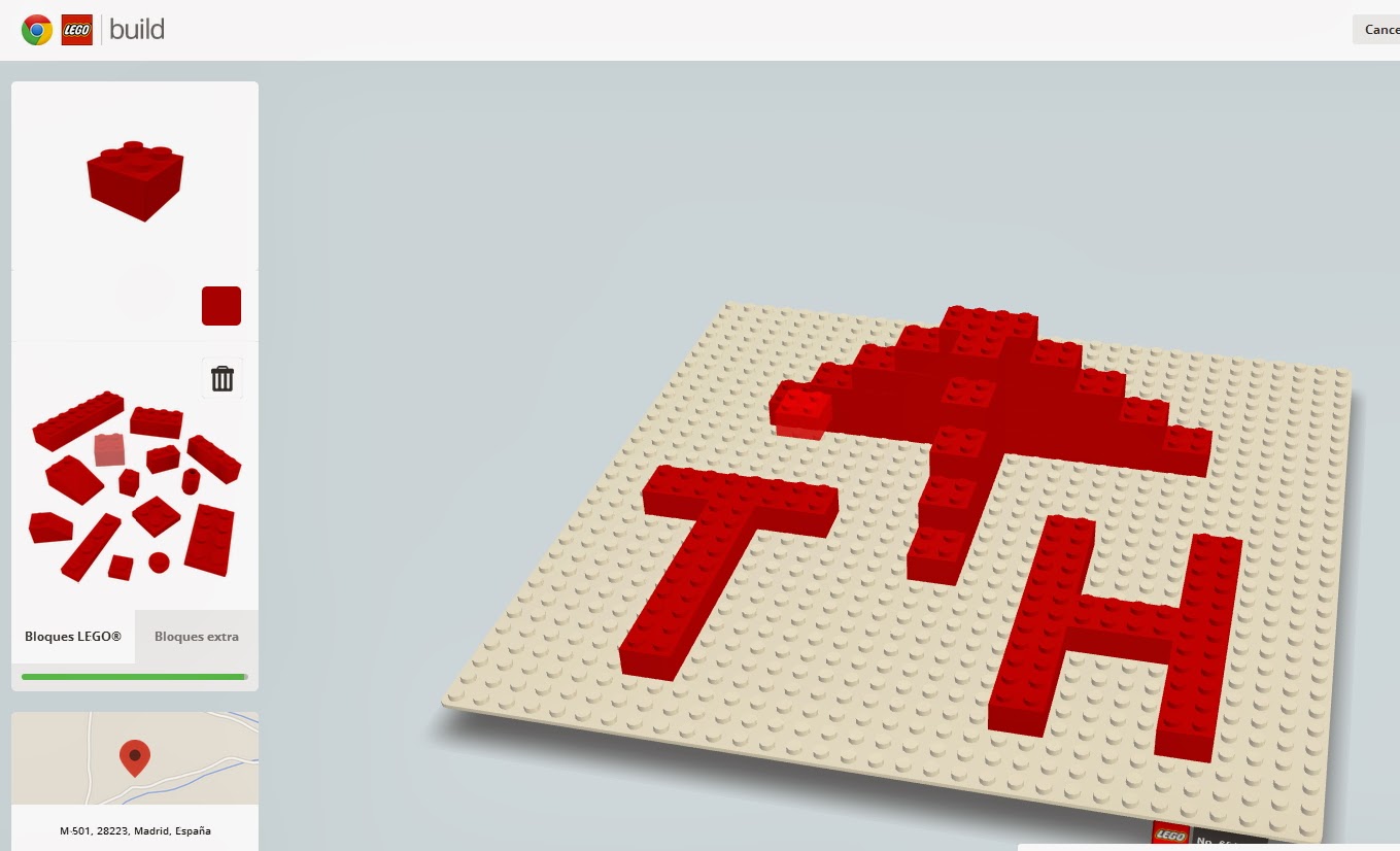 Tecnología habitual: Construir con lego on line