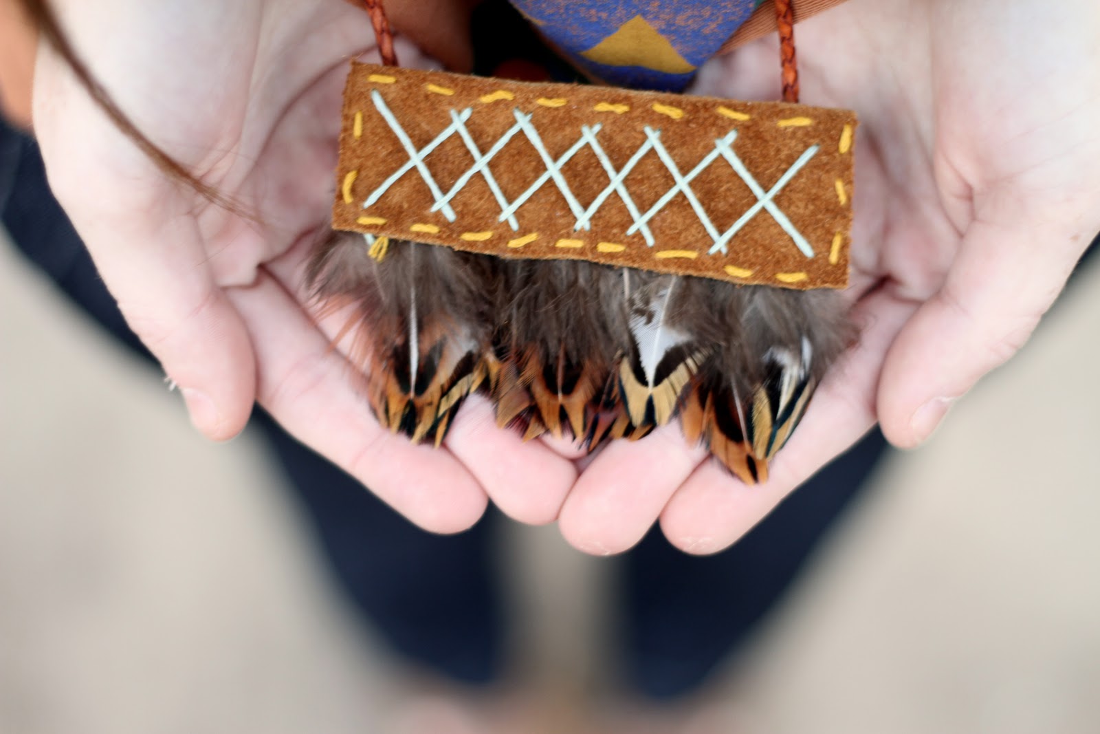 Leather Feather Necklace | DIY — Sincerely, Kinsey