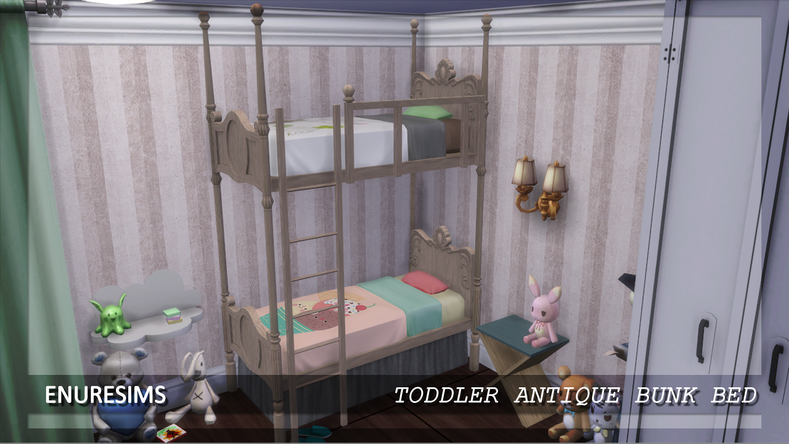 ts3 to ts4 - Antique Bunk Bed for Toddlers (two versions) | 3