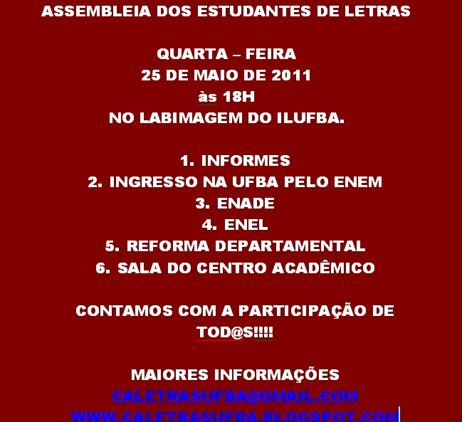 Centro Acadêmico de Letras - UFBA