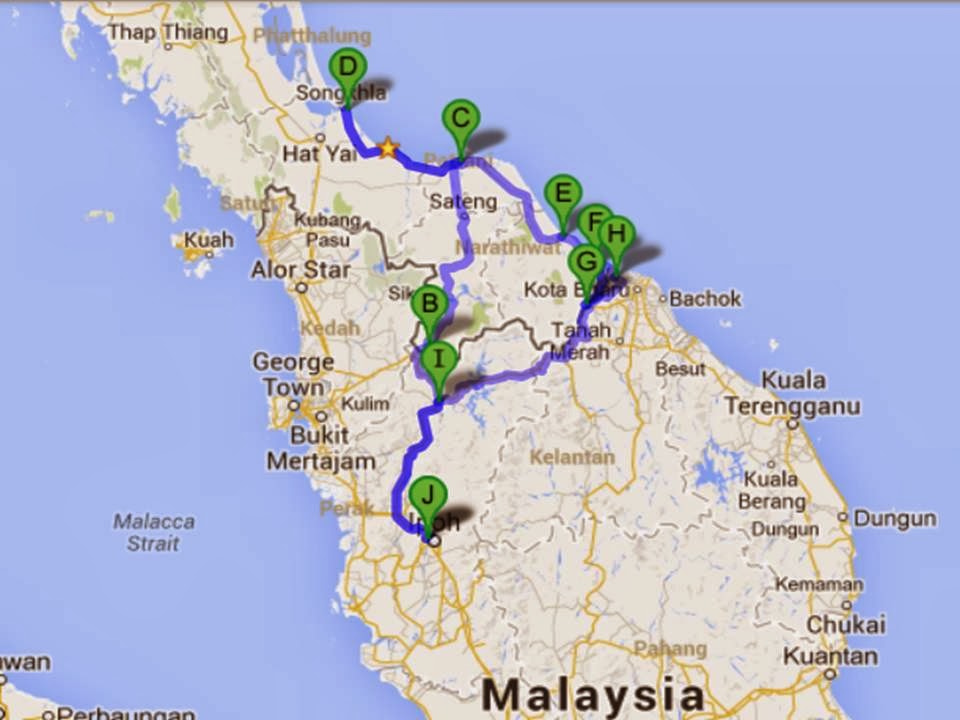 Betong Thailand Map - pranploaty