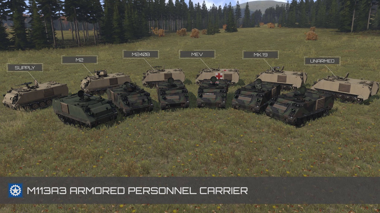 Arma 3 用 RHS: Escalation MOD でアメリカ軍の M113A3 装甲車 6 種類の画像 | 弱者の日記 ...