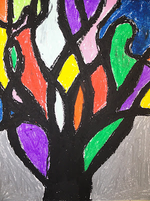 SINKING SPRINGS ART: Abstract Trees Inspired by Piet Mondrian
