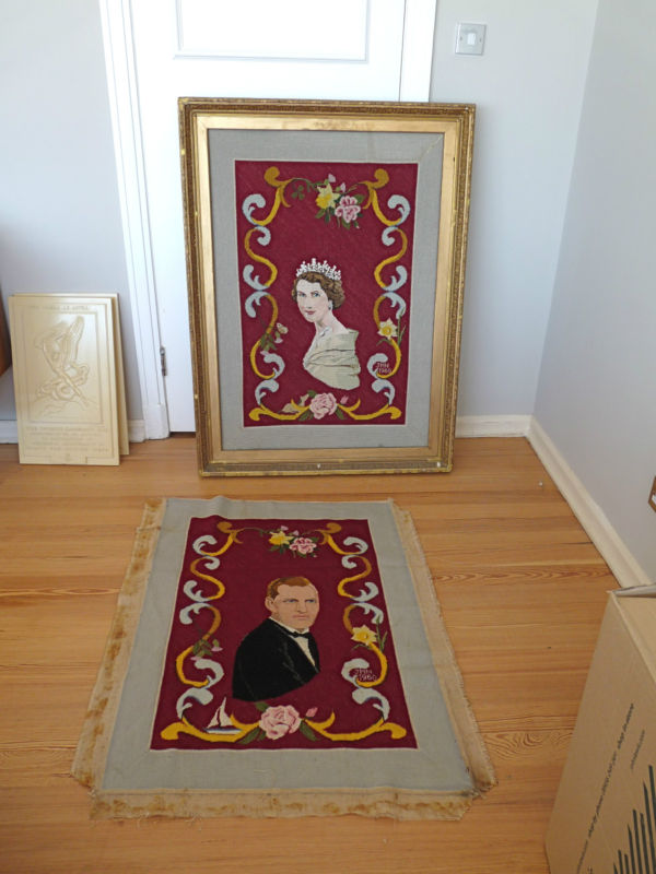 British Patriotic Samplers: Coronation portrait tapestries : Elizabeth ...