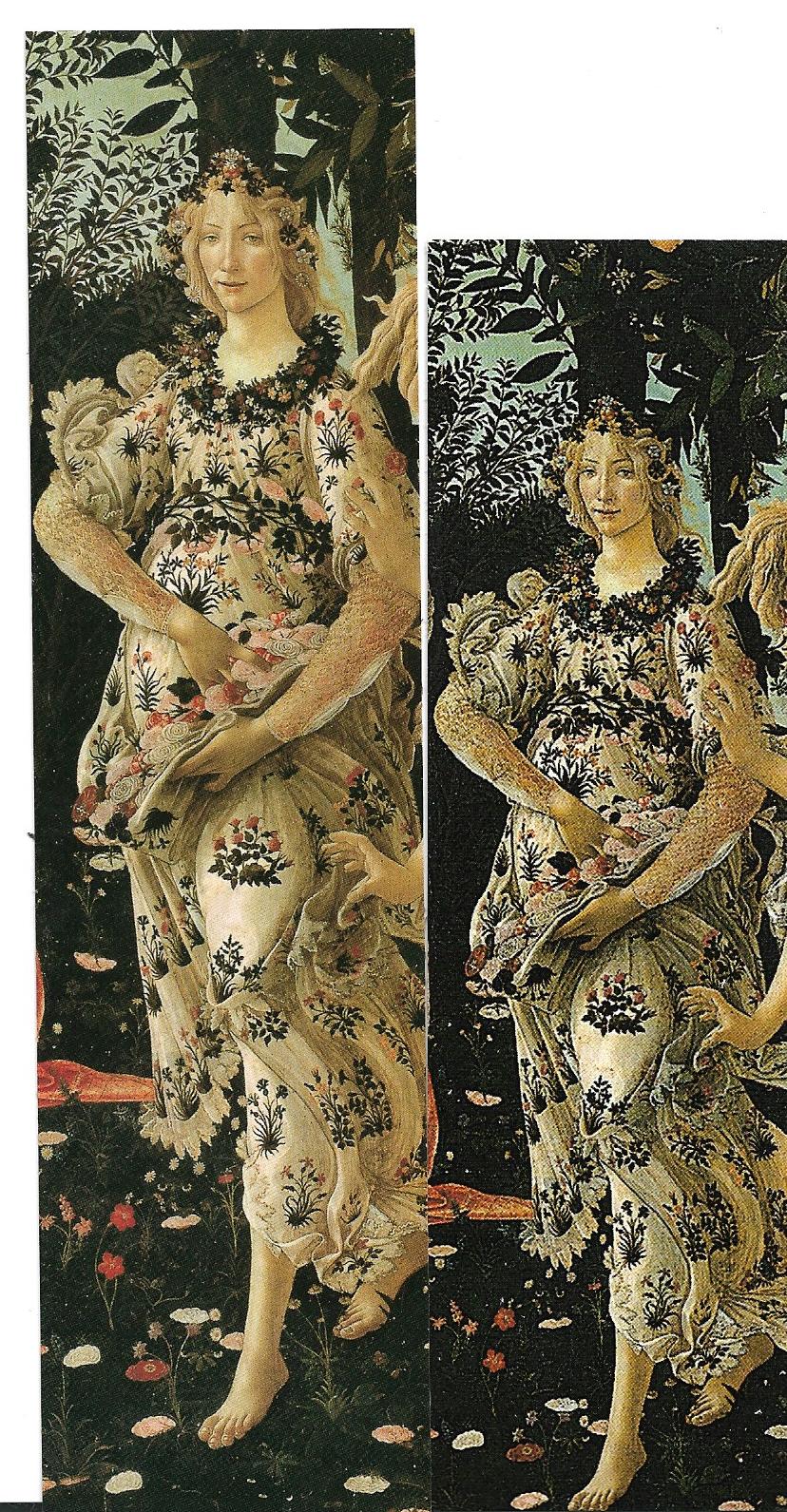 Marcapáginas de mi colección: LA PRIMAVERA: BOTTICELLI