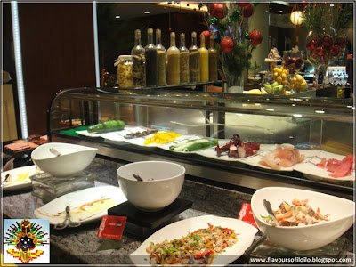 A buffet at Marco Polo Plaza Hotel in Cebu