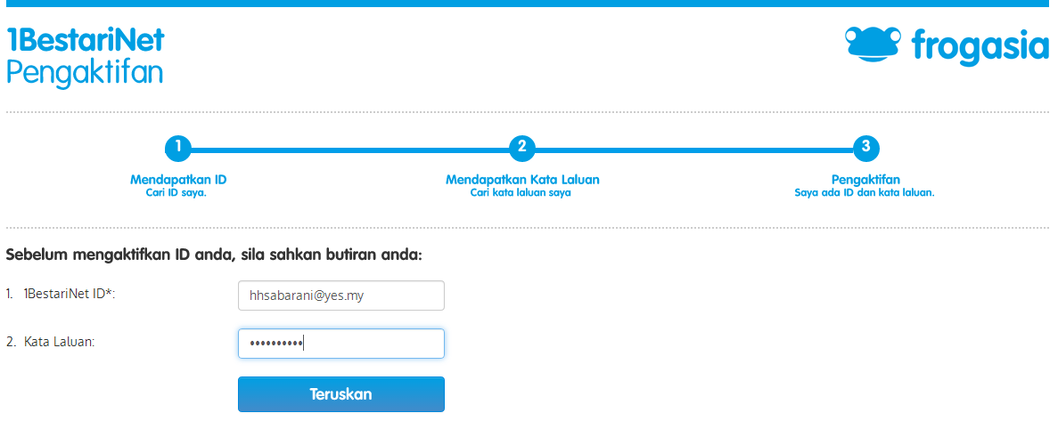 VLE Frog Training: Login Ke VLE