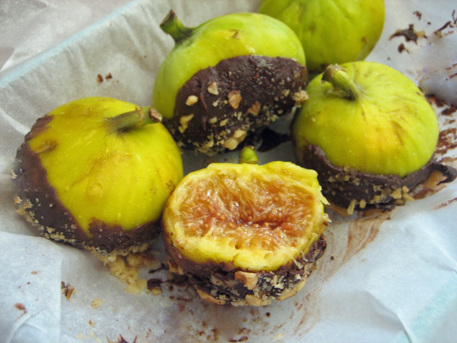 Lentil Breakdown: Chocolate-Dipped Calimyrna Figs with Hazelnuts