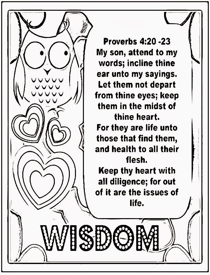 Proverbs Bible Coloring Page Sketch Coloring Page
