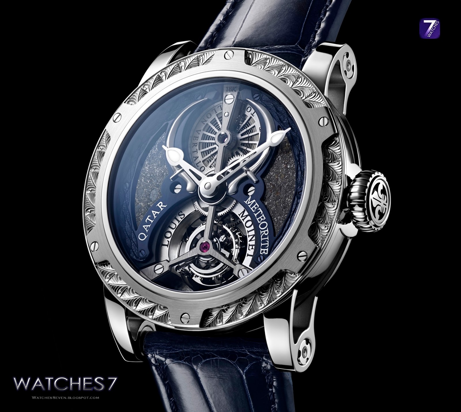 Watches 7: LOUIS MOINET – QATAR Tourbillon Meteorite Dial Gold Edition