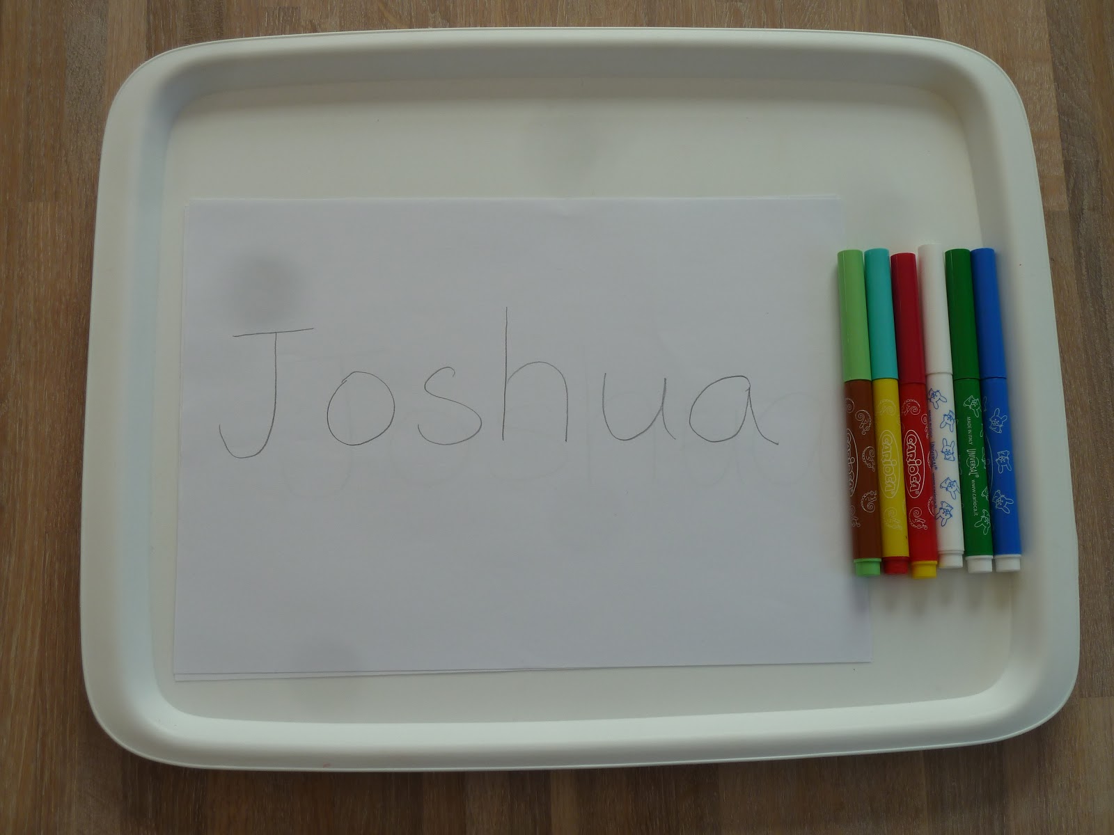 Family FECS: Montessori Activity: Rainbow Name